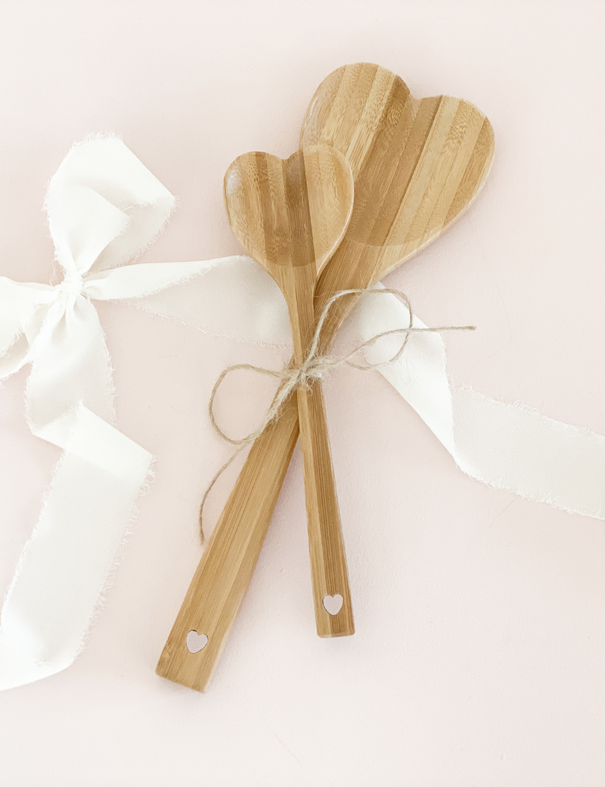 Wedding Favorites: Wooden Heart Spoons (set of 2)
